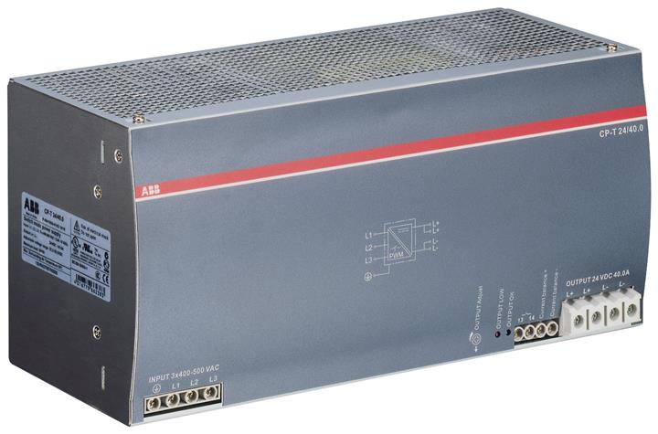 Buy ABB SMPS 40A, IP 3x 400 - 500 V AC, OP 24 V DC; CP-T 24/40.0 ...